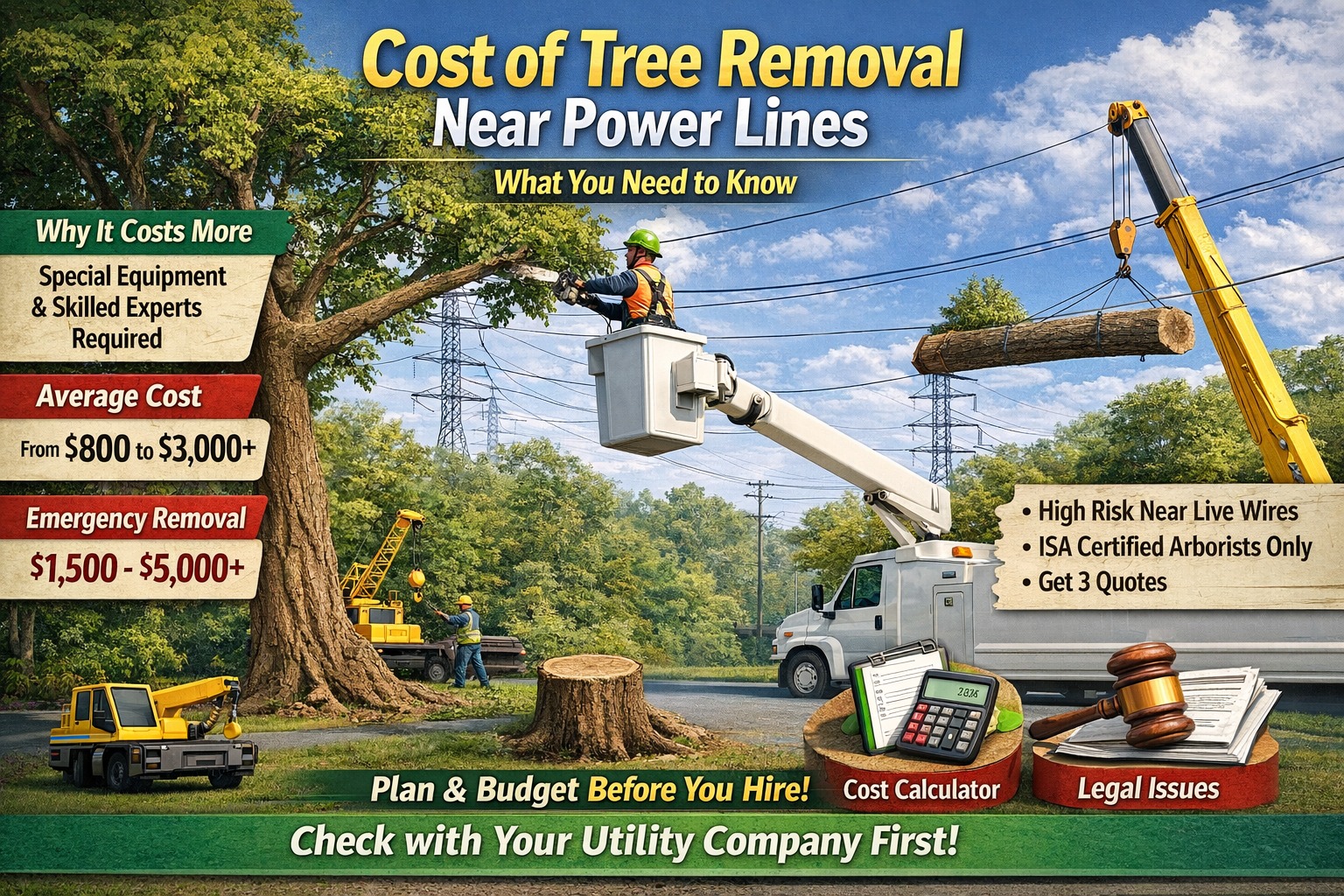Cost of Tree Removal Near Power Lines 2026